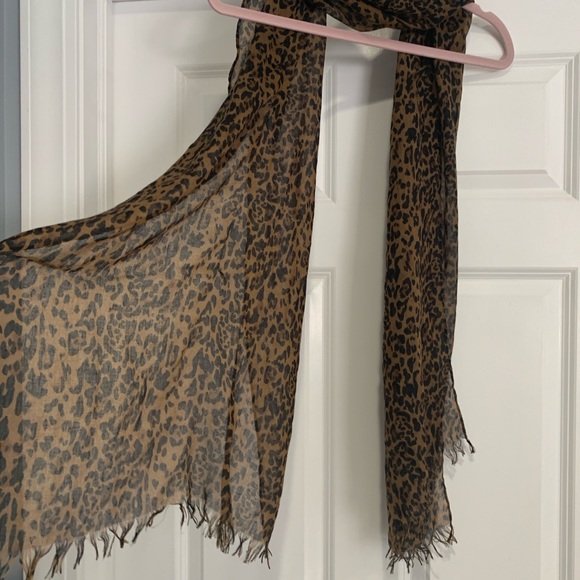 J. Crew | Accessories | J Crew Leopard Tissue Scarf | Poshmark